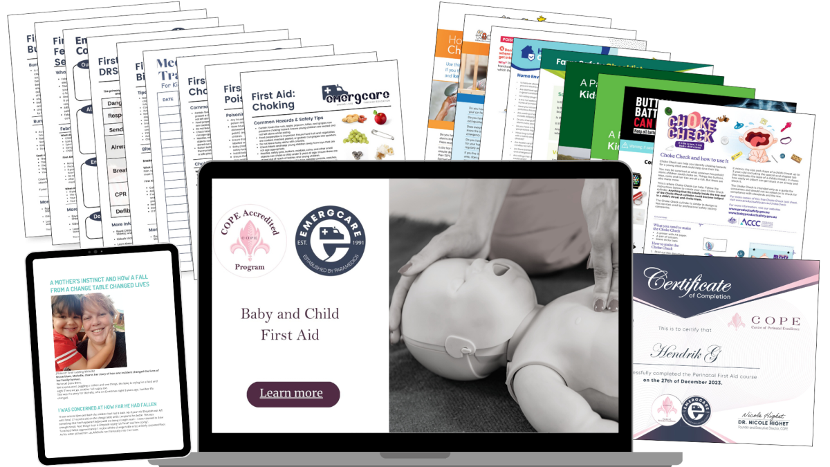 Perinatal First Aid (Baby & Child First Aid) | COPE
